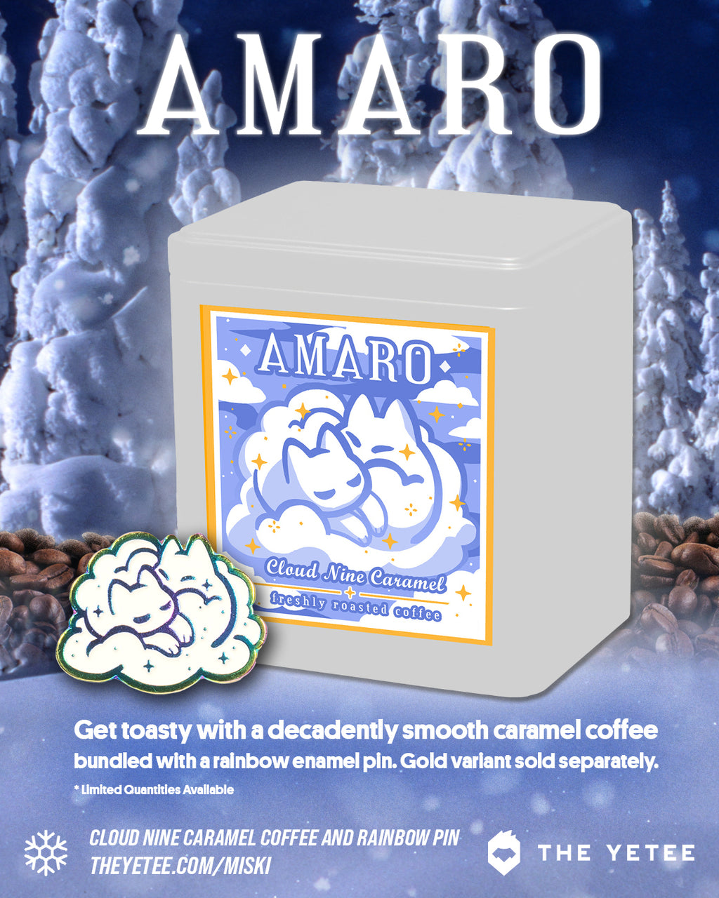 Time to Hit Those Caffeinated Slopes | The Yetee
