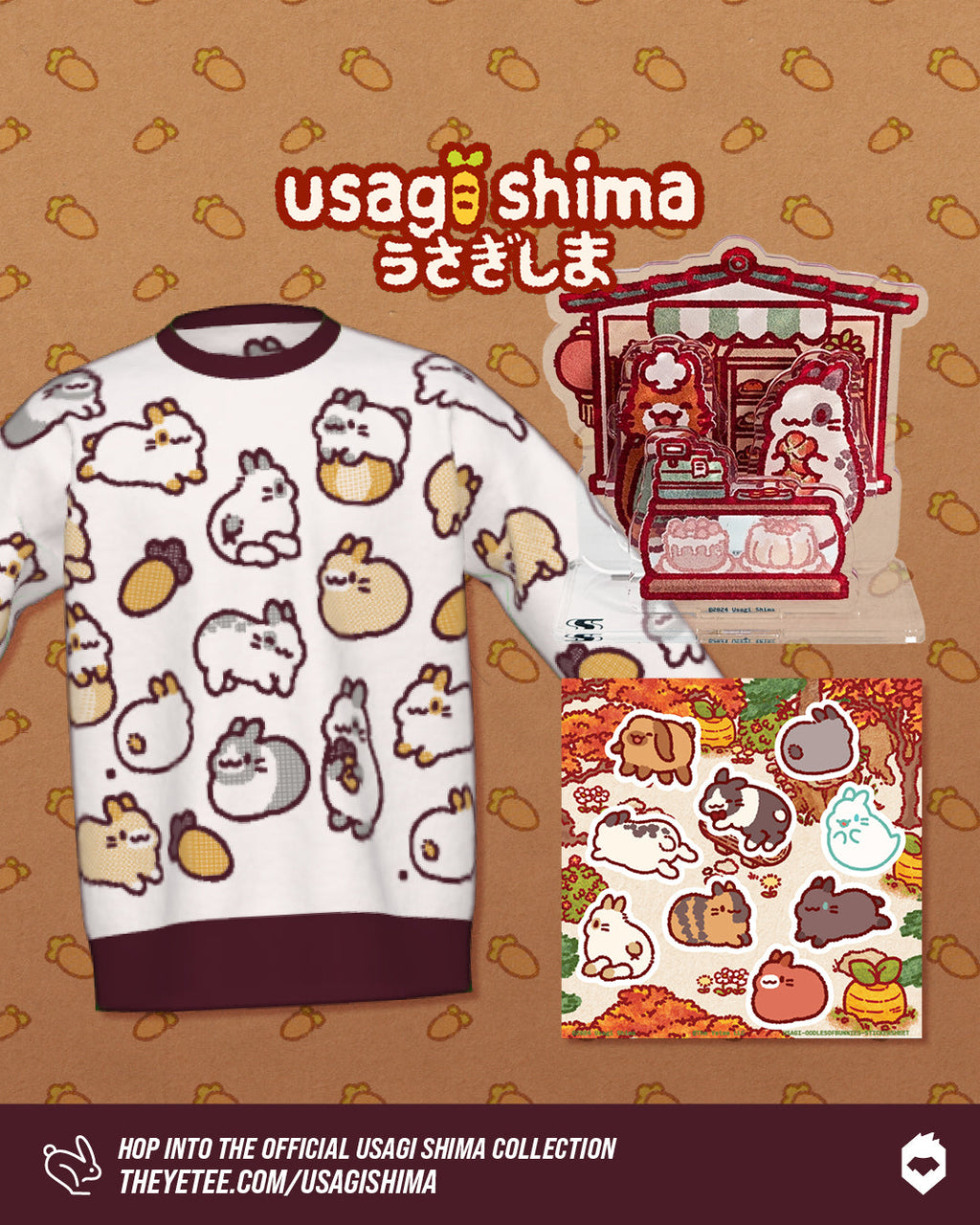 Let's Hop To It: New Usagi Shima Merch at The Yetee!