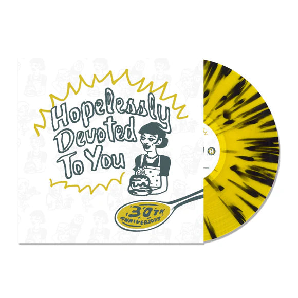 Hopelessly Devoted to You: 30th Anniversary (Yellow/ Black Splatter Vinyl) | The Yetee