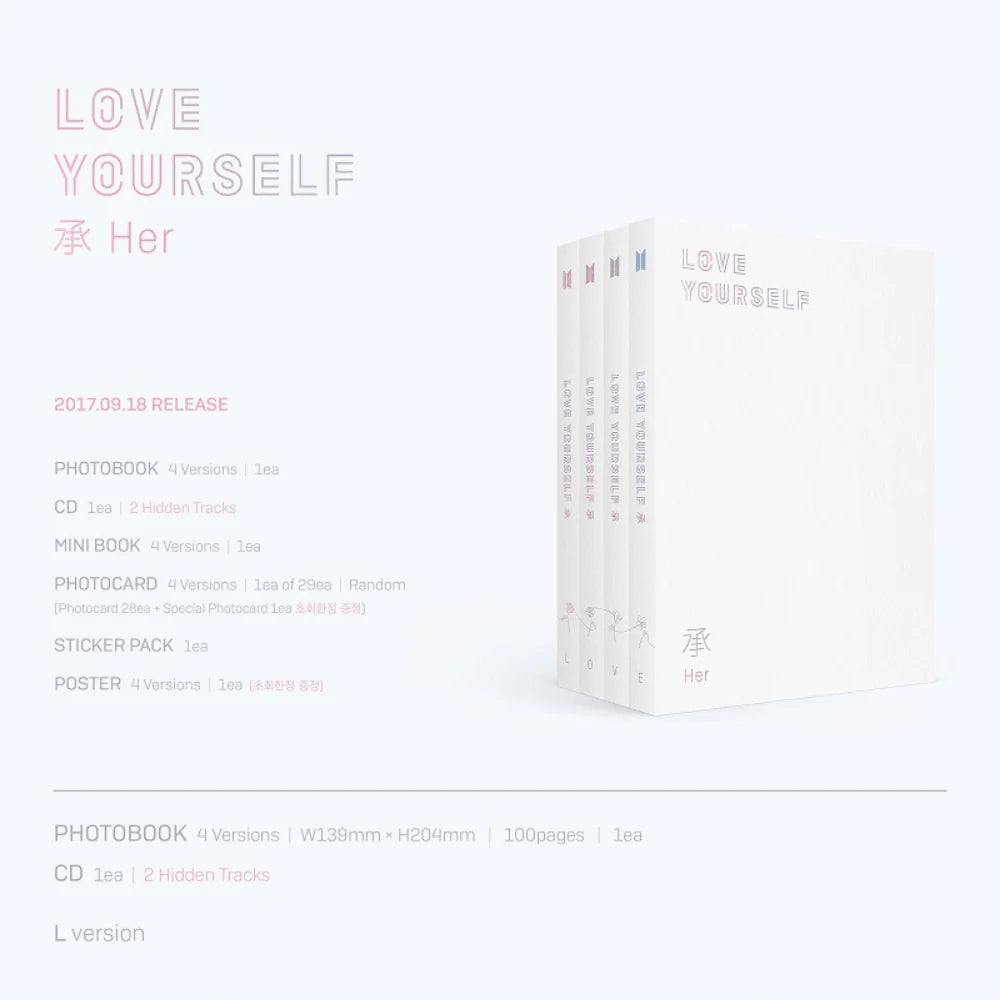 Love Yourself: Her (L Version w/Photobook) | The Yetee