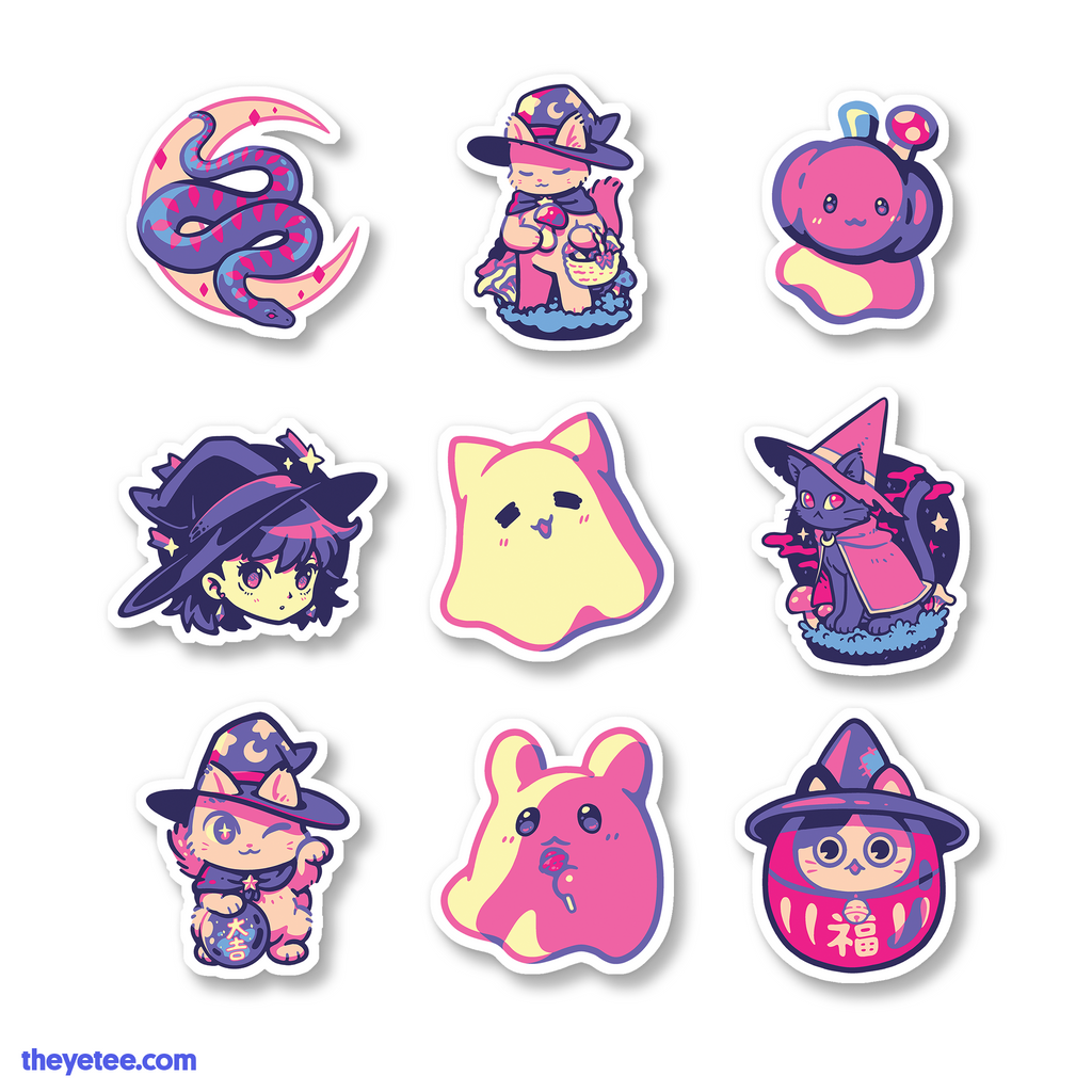 Magical Familiars Sticker Pack | The Yetee